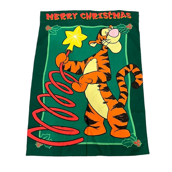 Disney | Holiday | Vintage Pooh Disney Tigger Double Sided Merry ...